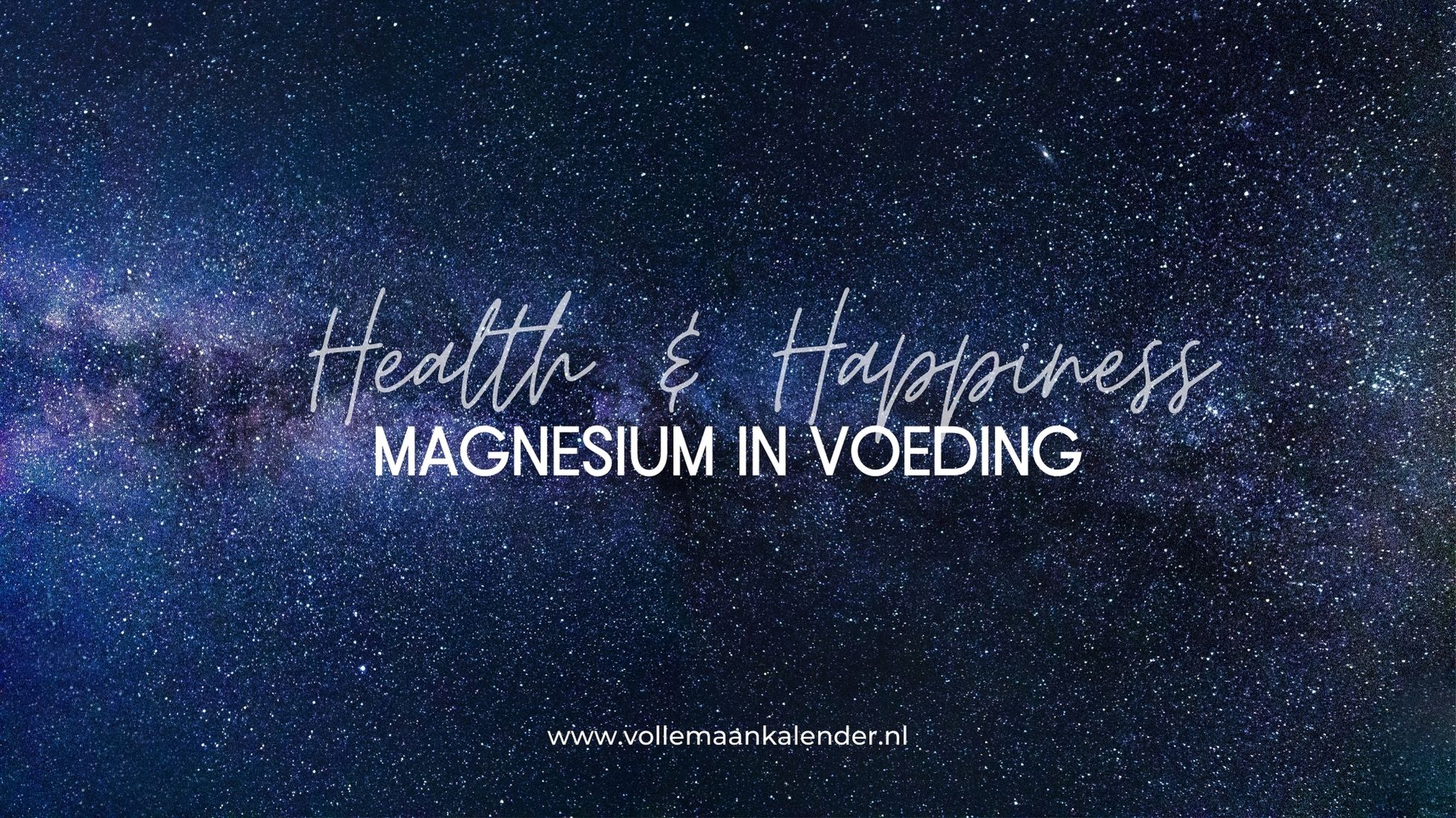 In deze voeding zit magnesium (en dat is goed voor je lichaam ...