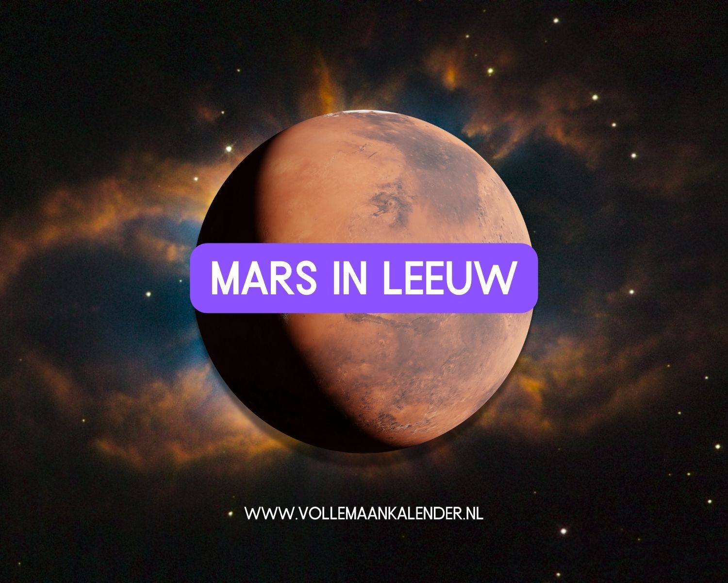 Mars in Leeuw 2024 - VolleMaanKalender.nl