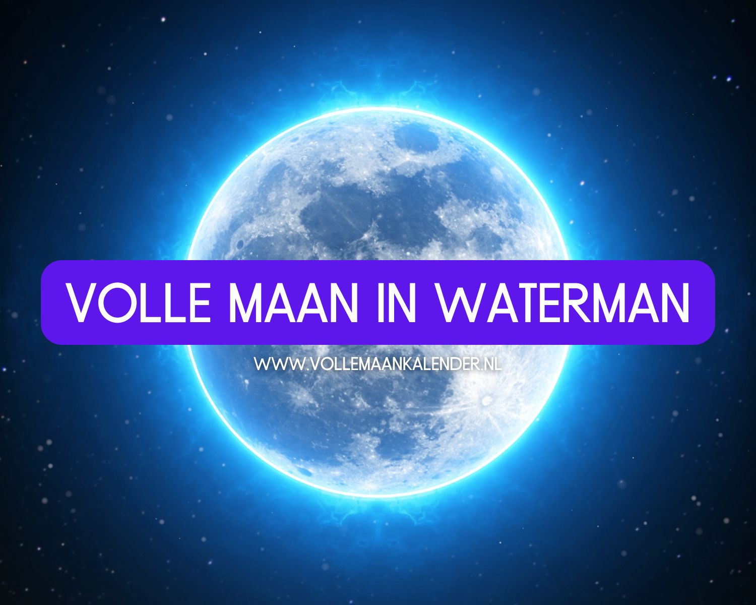 Volle maan in Waterman 19 augustus 2024 - VolleMaanKalender.nl